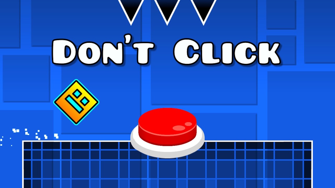 CLICK THE BUTTON Game in Geometry Dash - YouTube