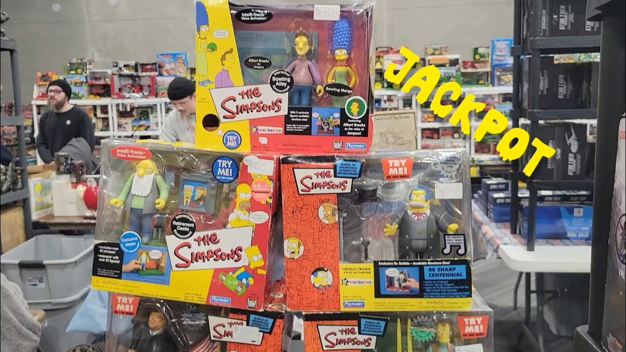 went to Jackson toy show found Simpsons goodies - YouTube