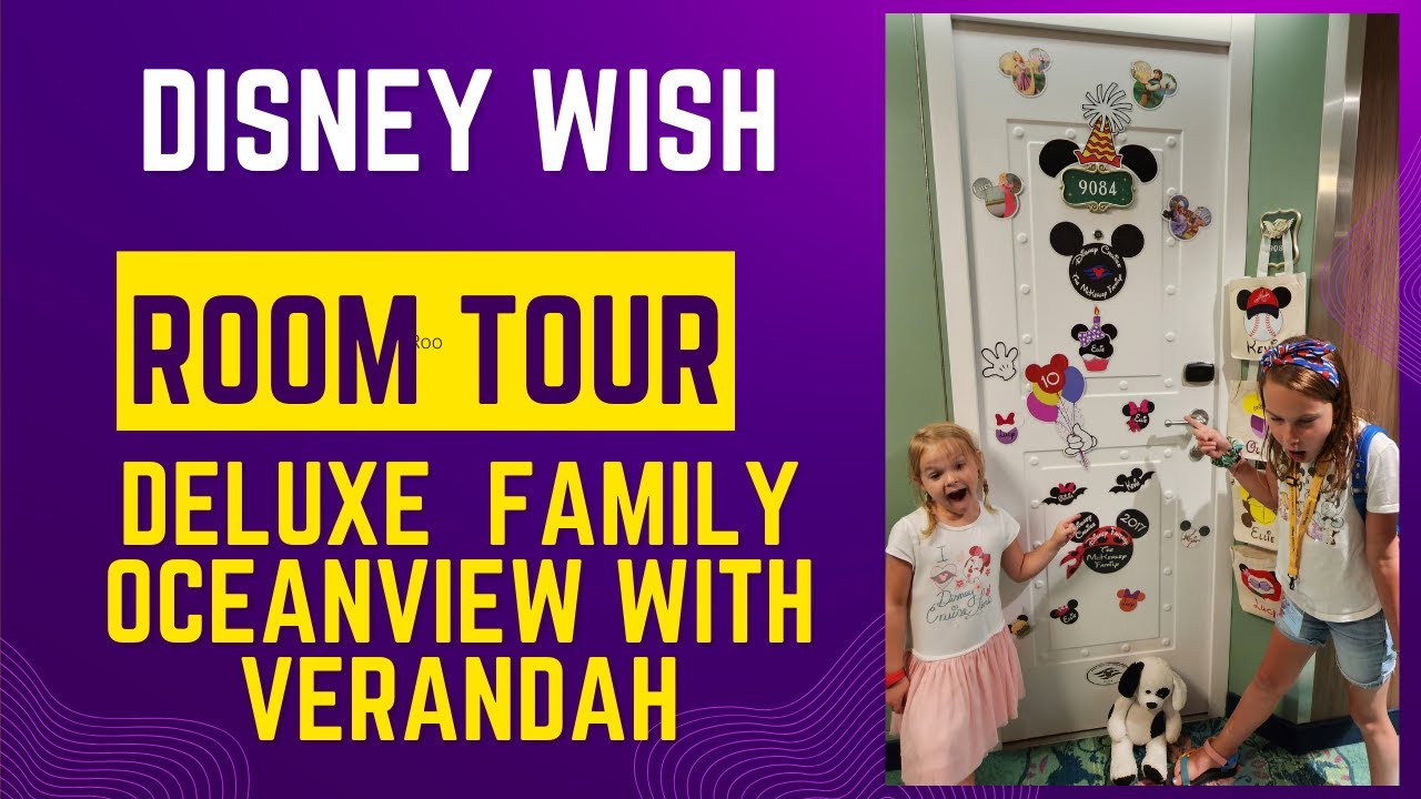 Disney WISH Deluxe Family Oceanview Stateroom w/Verandah - YouTube