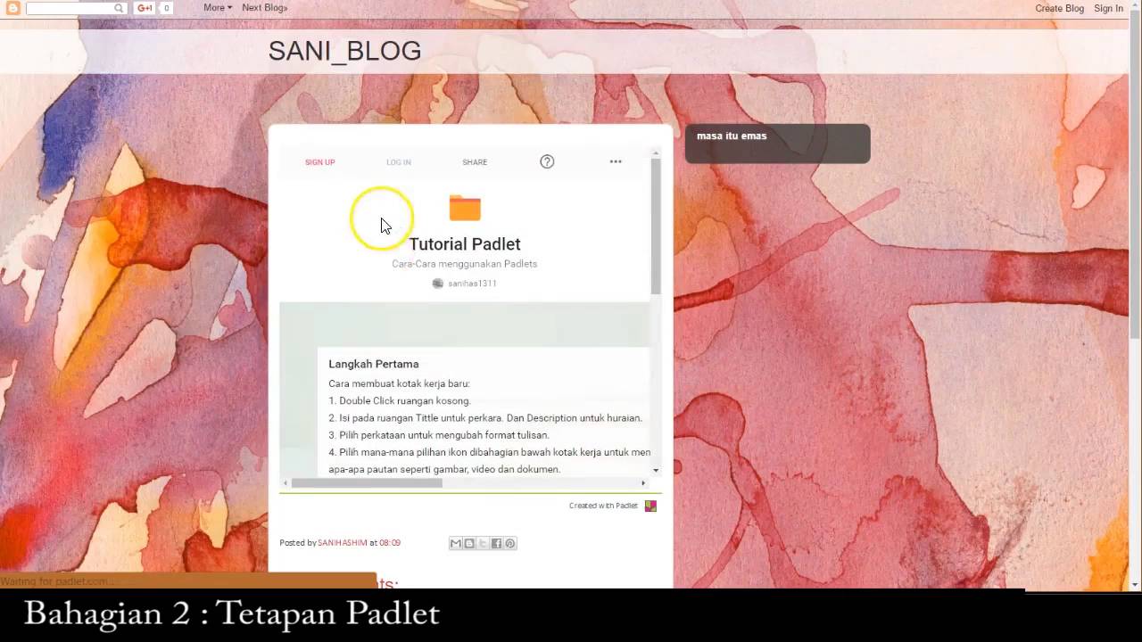 TUTORIAL 2 TETAPAN PADLET - YouTube