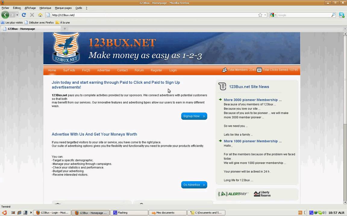 Exlusive 123bux net = onbux registred company - YouTube