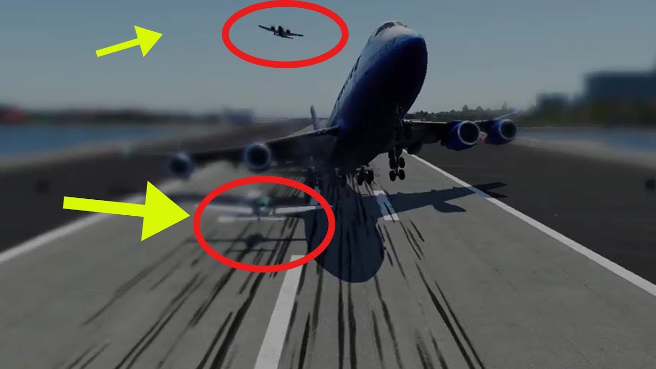 Two Planes Crash On Runway Emergency Landing At Dangerous Airport - YouTube
