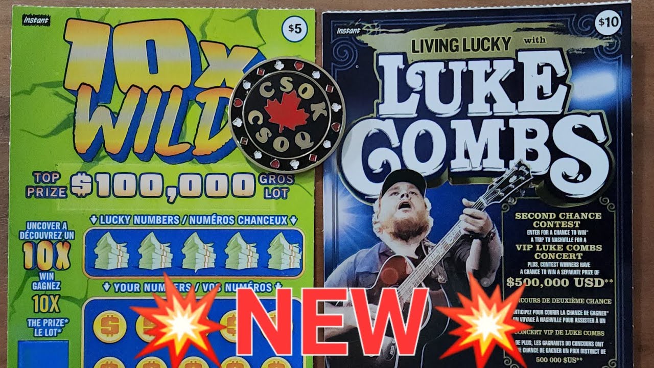 NEW!! $10 LUKE COMBS and $5 10X WILD Scratch Off Tickets - YouTube
