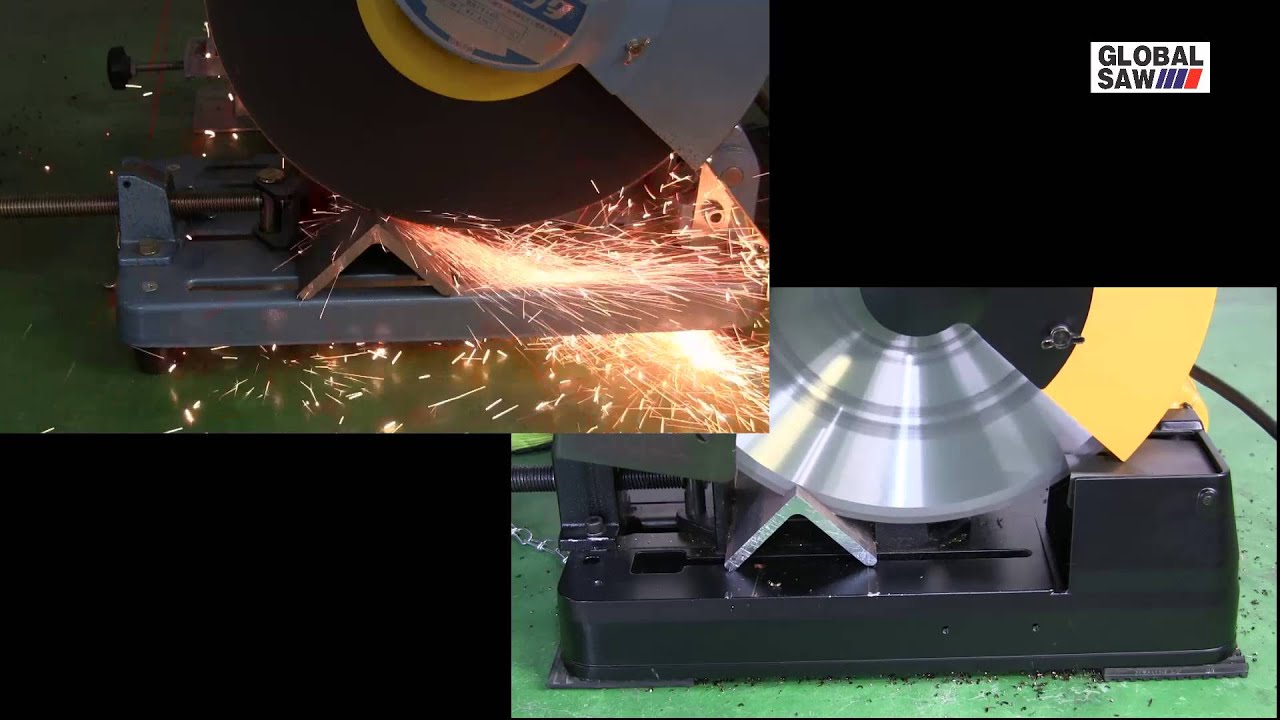 Motoyuki "Global Saw"Dry Steel Cutting Saw GMC305/GMC355 - YouTube