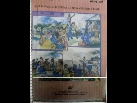 How to Write BSWL 003 FIELD WORK JOURNAL | Bsw Ki Journal Kaise Banaye ...