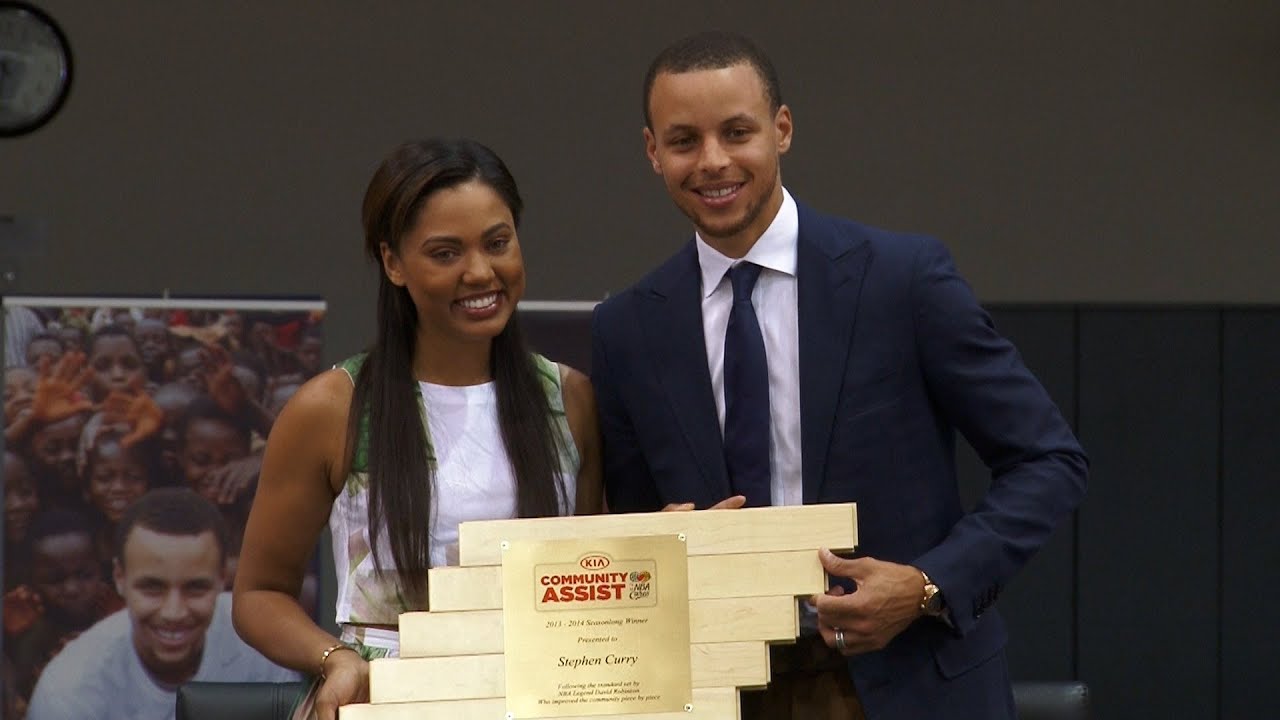 Curry Honored with NBA Community Award - YouTube