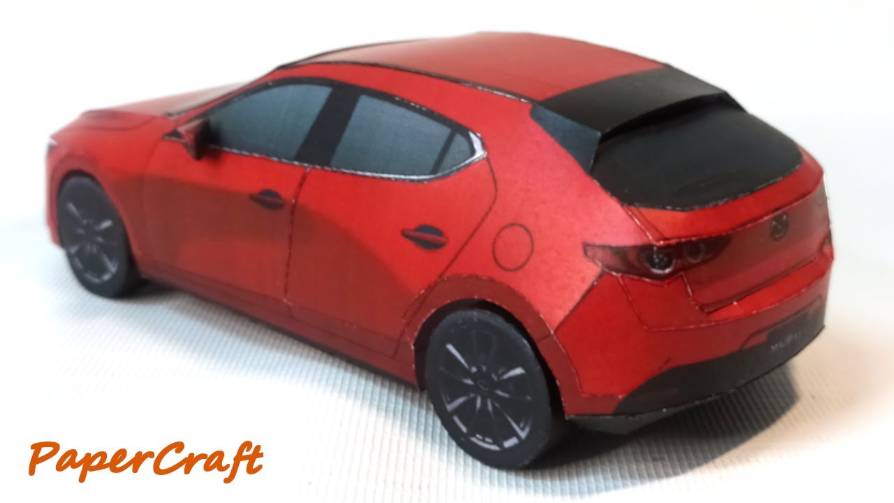 Mazda 3 papercraft - YouTube