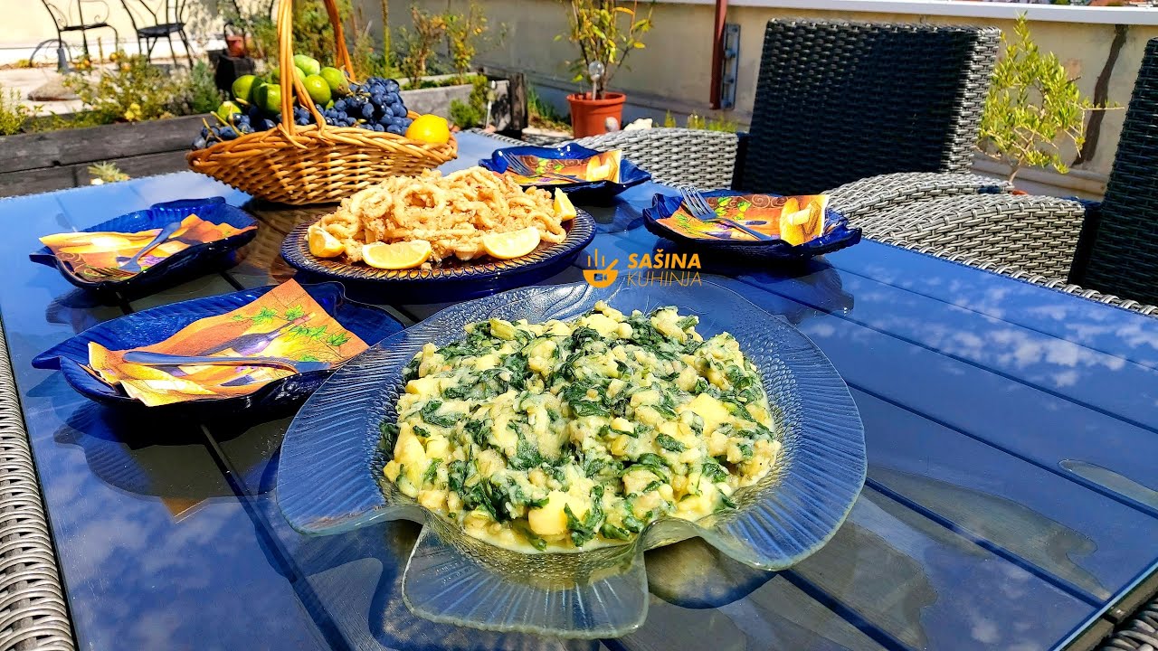 Blitva s krumpirom recept - Chard & Potatoes Recipe - YouTube