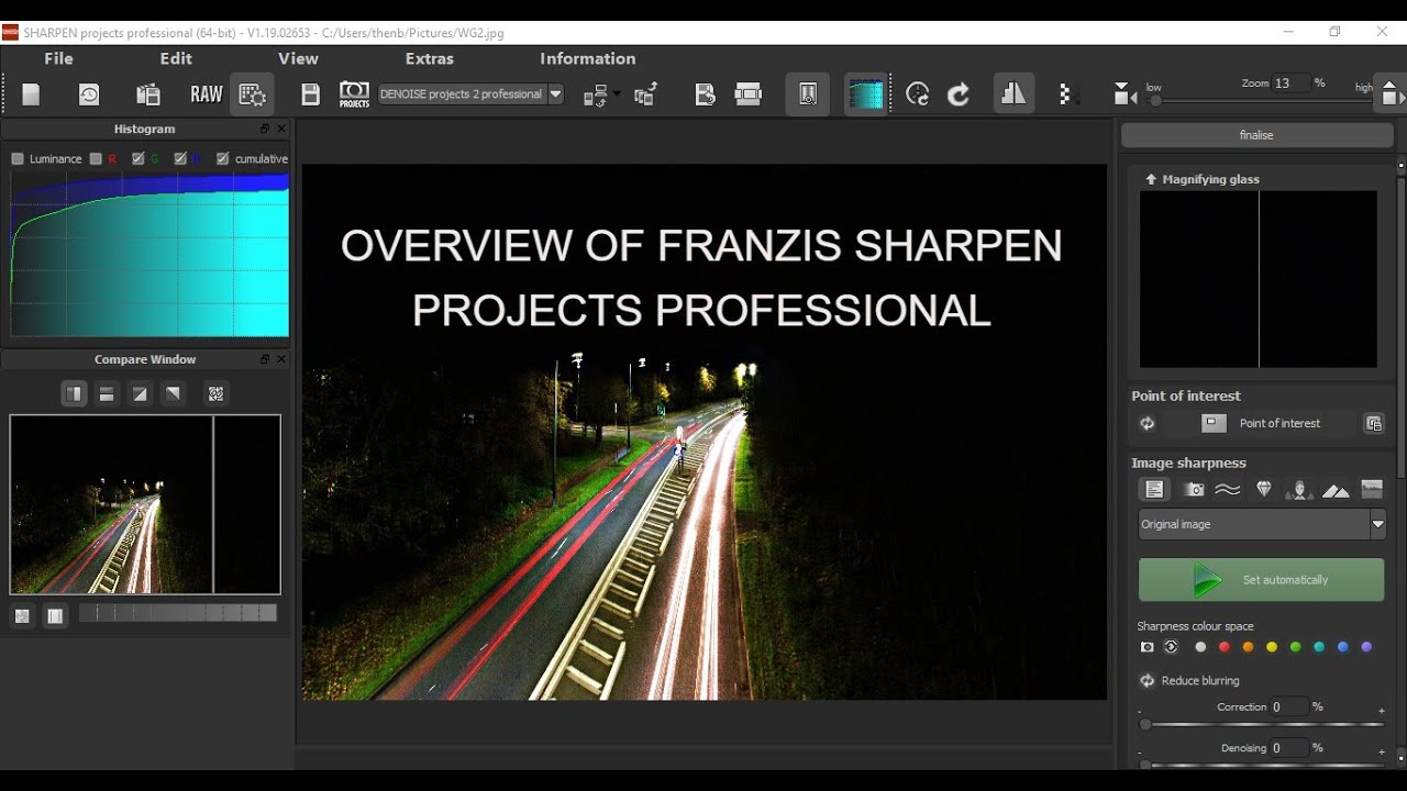 Overview of FRANZIS Sharpen Projects Professional - YouTube