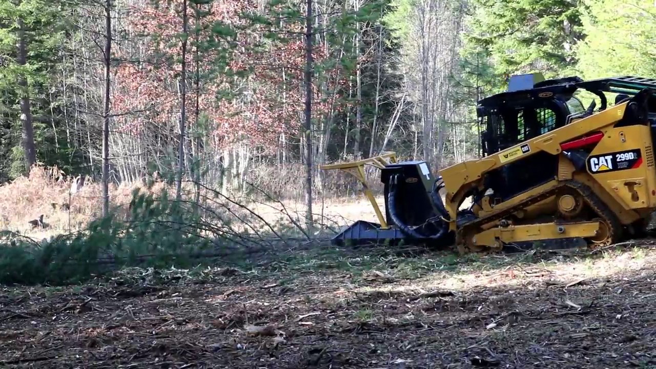 CAT299D2 SS Extreme Disc Mulcher - Advanced Forest Equipment - YouTube