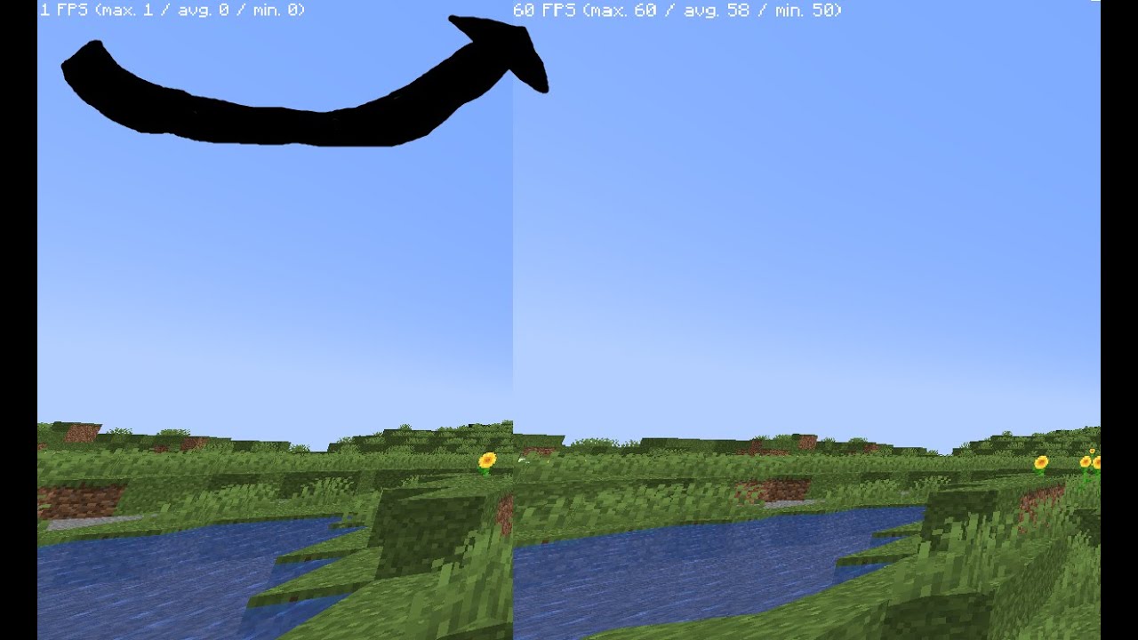 minecraft - how to get 60 FPS on any PC - YouTube
