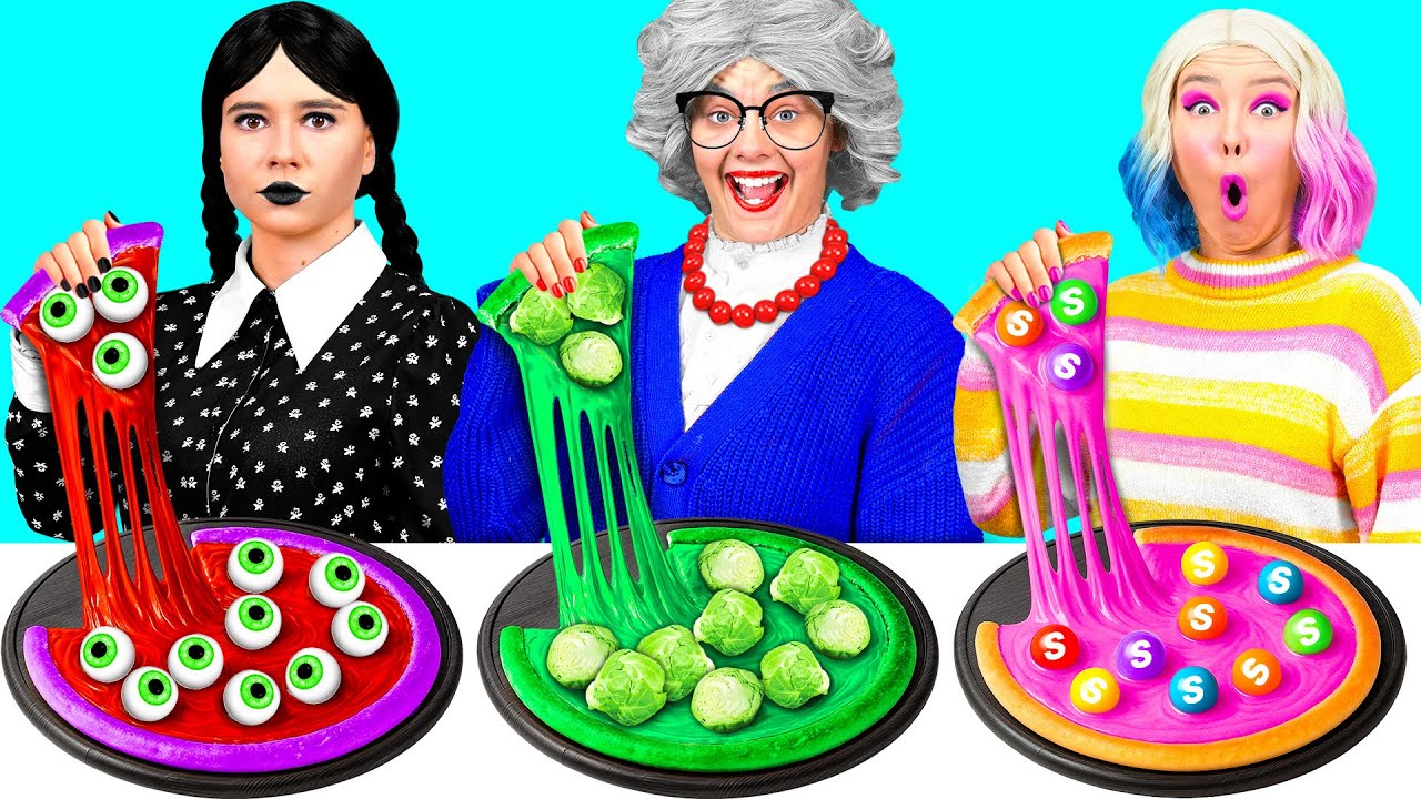 Wednesday vs Grandma Cooking Challenge | Funny Food Recipes by BaRaDa ...