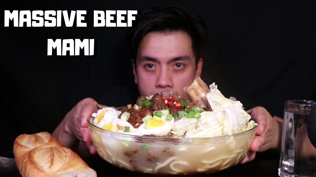 FILIPINO BEEF MAMI MUKBANG - YouTube