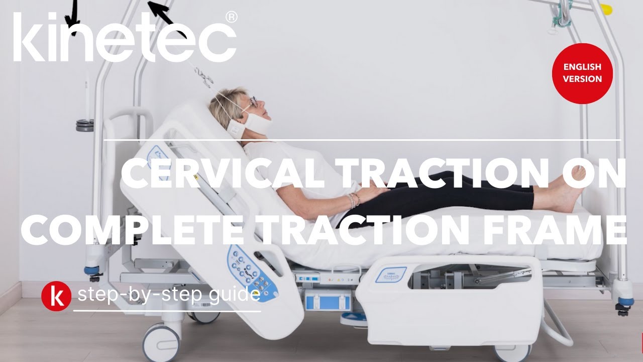 Cervical traction on complete Kinetec® Traction Frame - YouTube