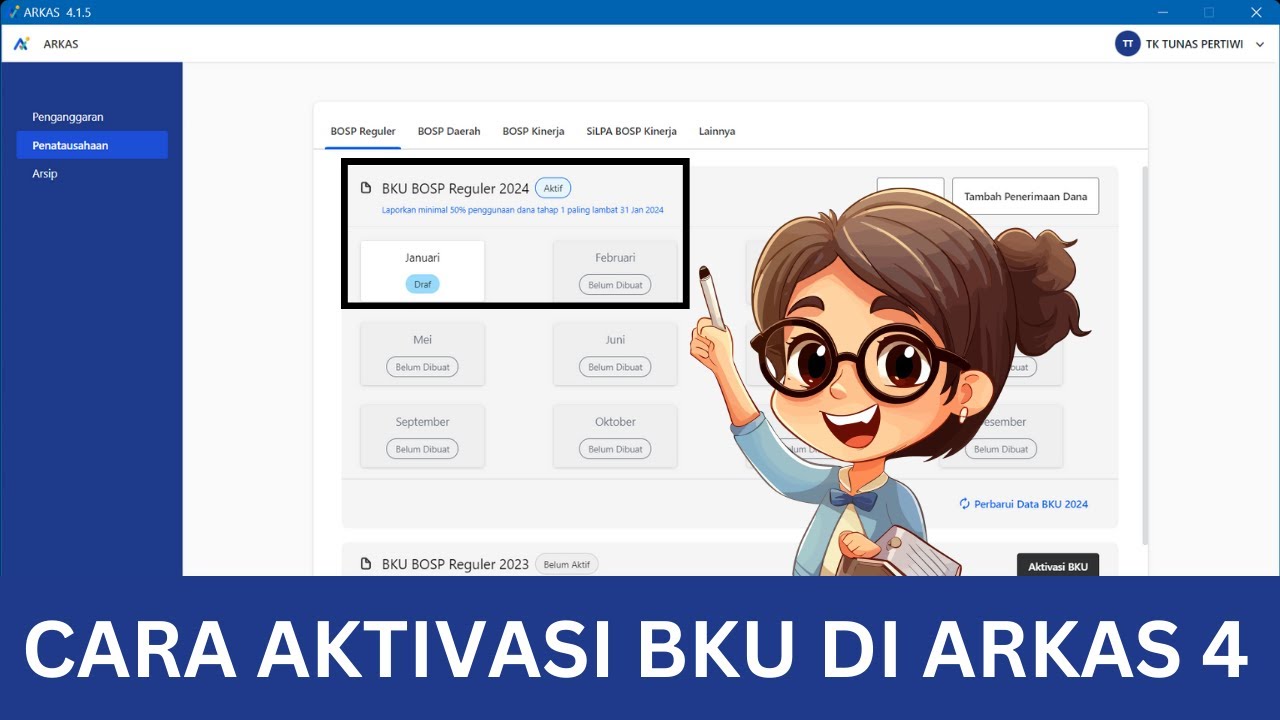 Cara Aktivasi BKU di Arkas 4 - YouTube