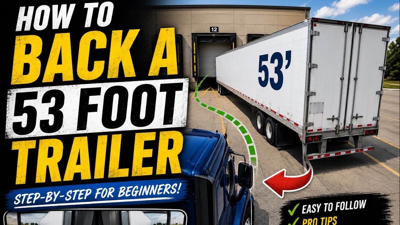 How to back up a tractor trailer #trucking - YouTube