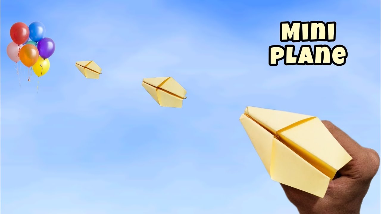 How to make mini paper plane | Paper plane | Uzi Crafts | - YouTube