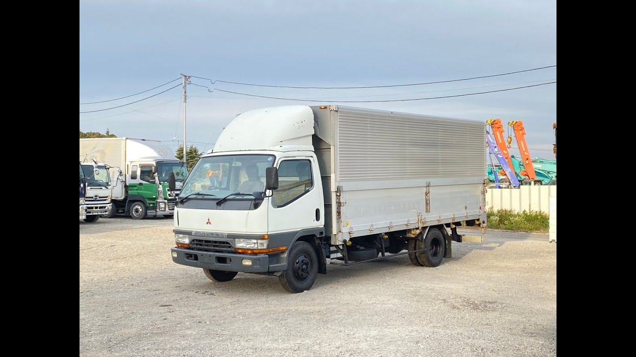 1997 Model, Mitsubishi Canter 4D35 Engine Wing Body Truck !! - YouTube