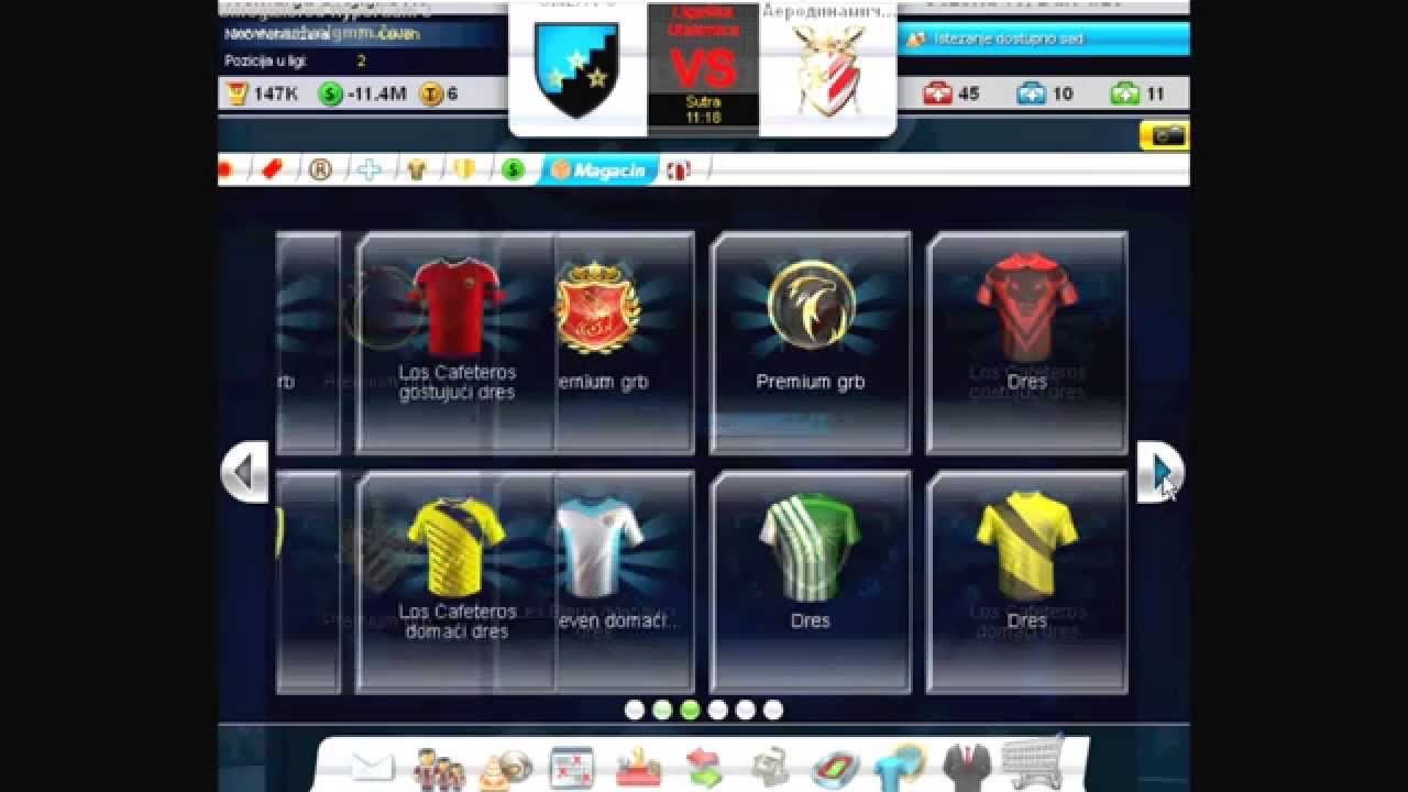 How to get cool jersey/emblems in Top Eleven for f - YouTube