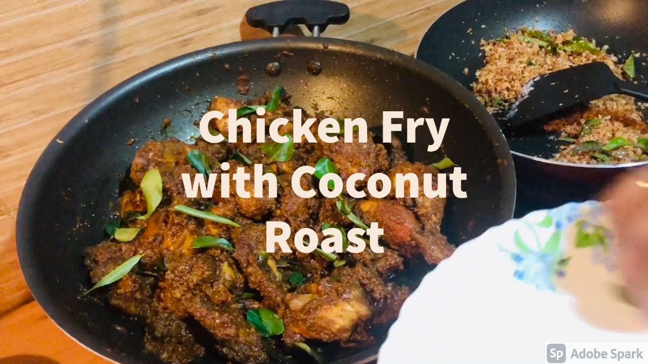Chicken Fry with Coconut Roast - Christmas Special/ Princy Jacob - YouTube