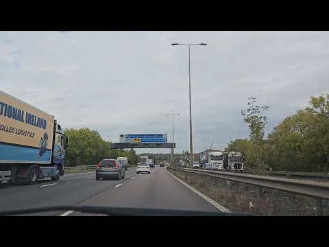 Drive on M1 Motorway from J23 to J24 - YouTube