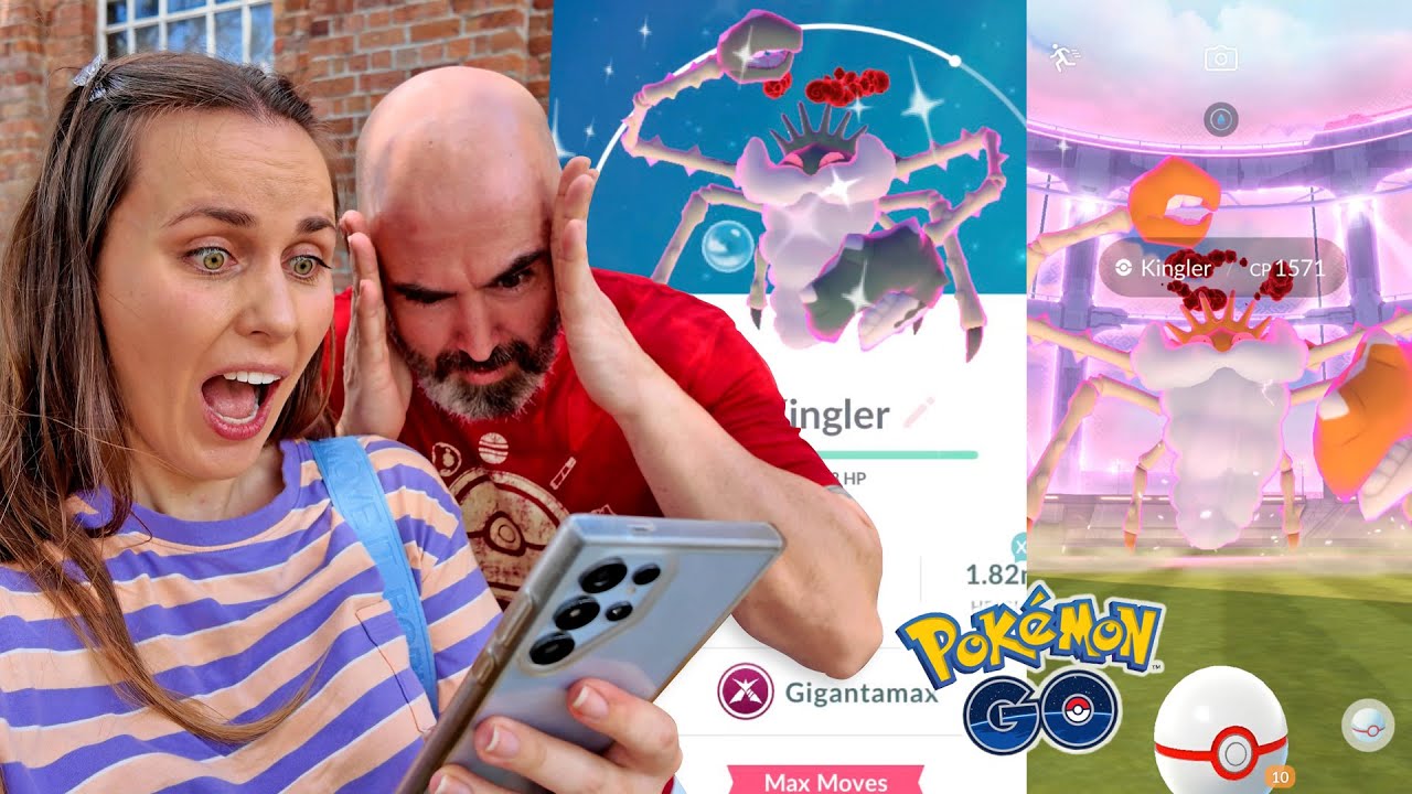 Shiny GMAX Kingler Max Battles in Pokémon GO - YouTube