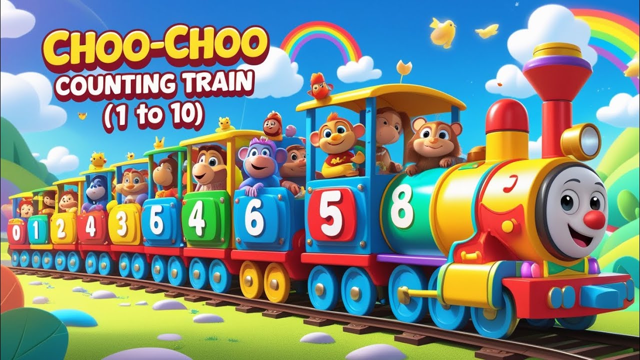Choo-Choo Counting train (1-10) - YouTube