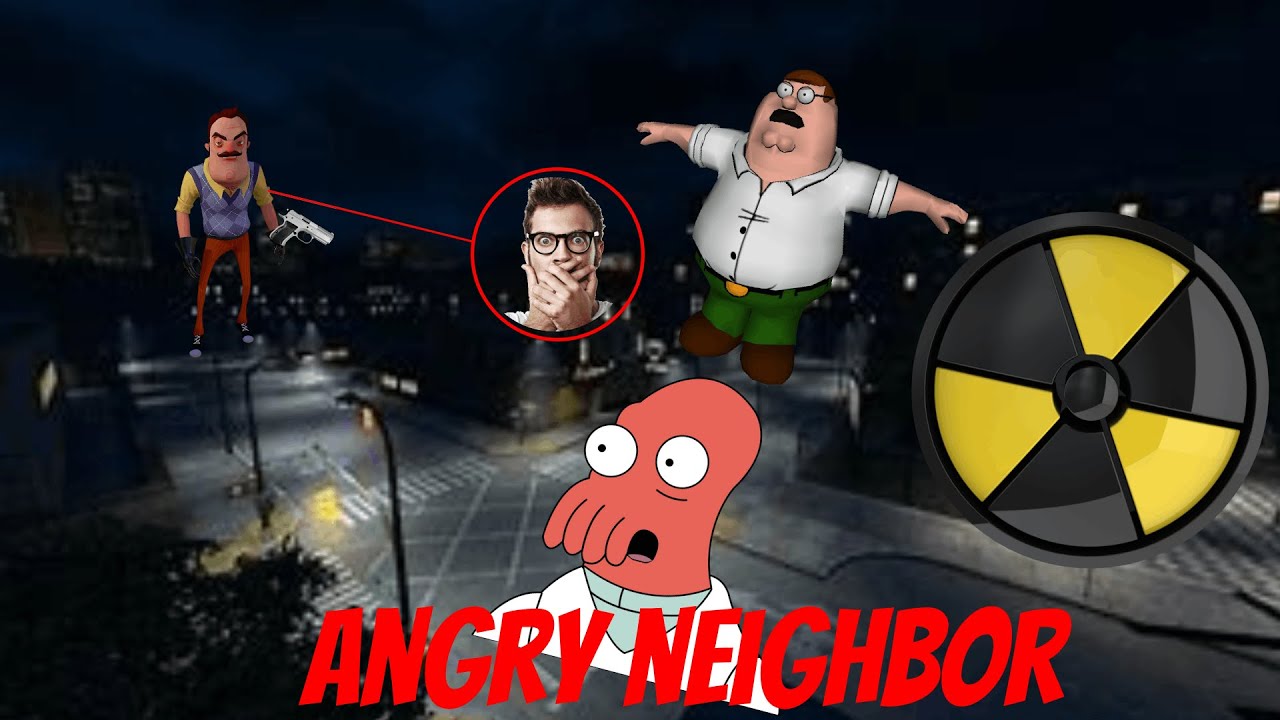 Our angry neighbor trys to kill us over trashcan! (gmod rp) - YouTube