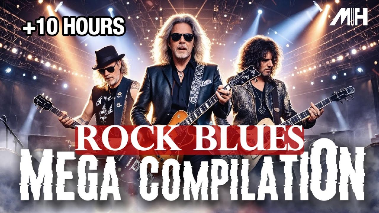 ROCK BLUES GUITAR ☠ | MEGA COMPILATION 10 HOURS (LET'S GET ROCK ...
