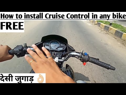 How to install Cruise Control in any bike for free👌🏻 Full देसी जुगाड़ ...