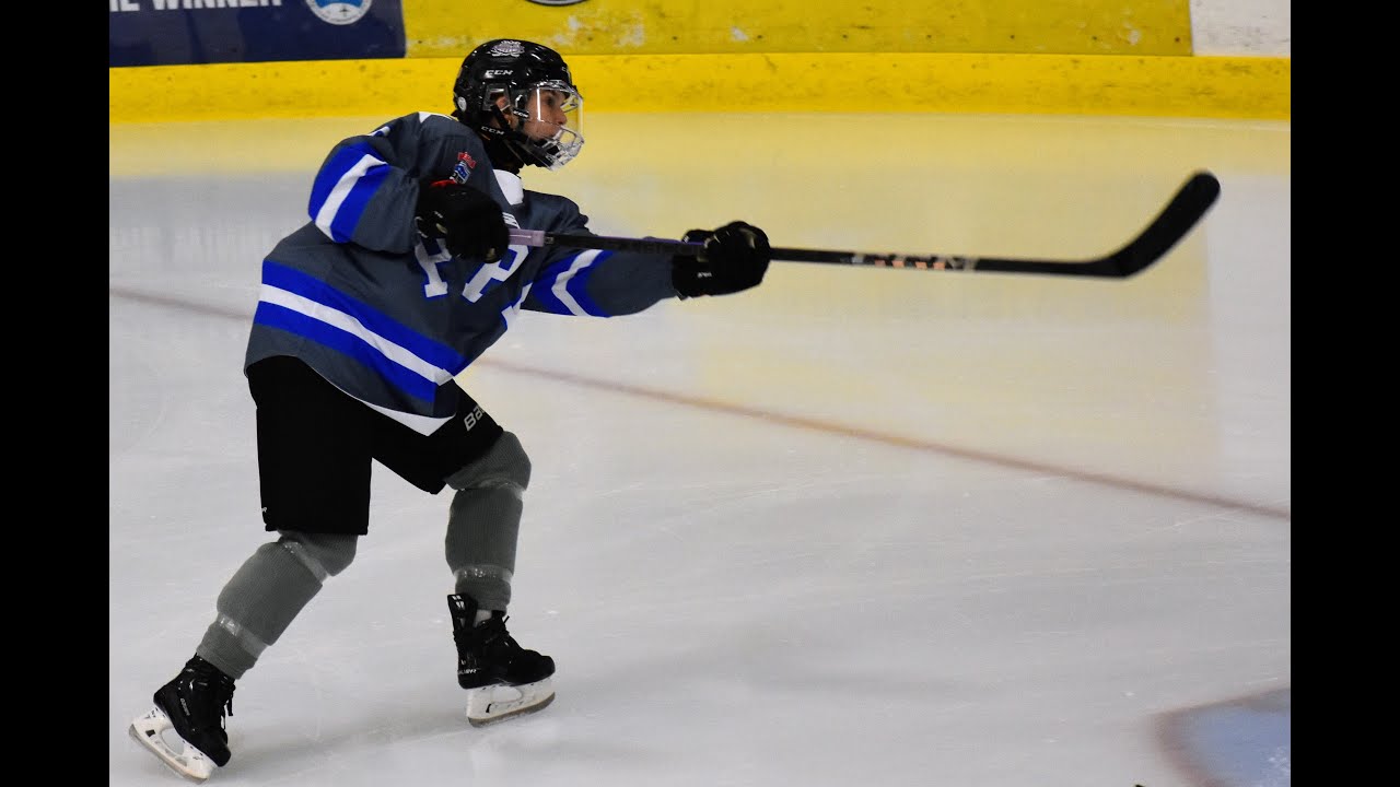 Paige Downey (Gray #9) Scores a hat trick with forehand, backhand, and ...