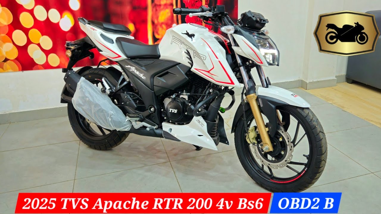 2025 NEW Tvs Apache RTR 200 4v Bs6 OBD 2B Detailed Review | Price ...