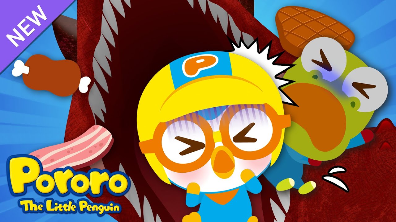 Pororo and Carnotaurus: the Meat-eating Bull! | Pororo Dinosaur Song ...