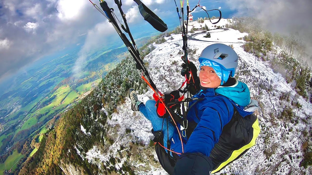 Paragliding Selfie Queen - YouTube