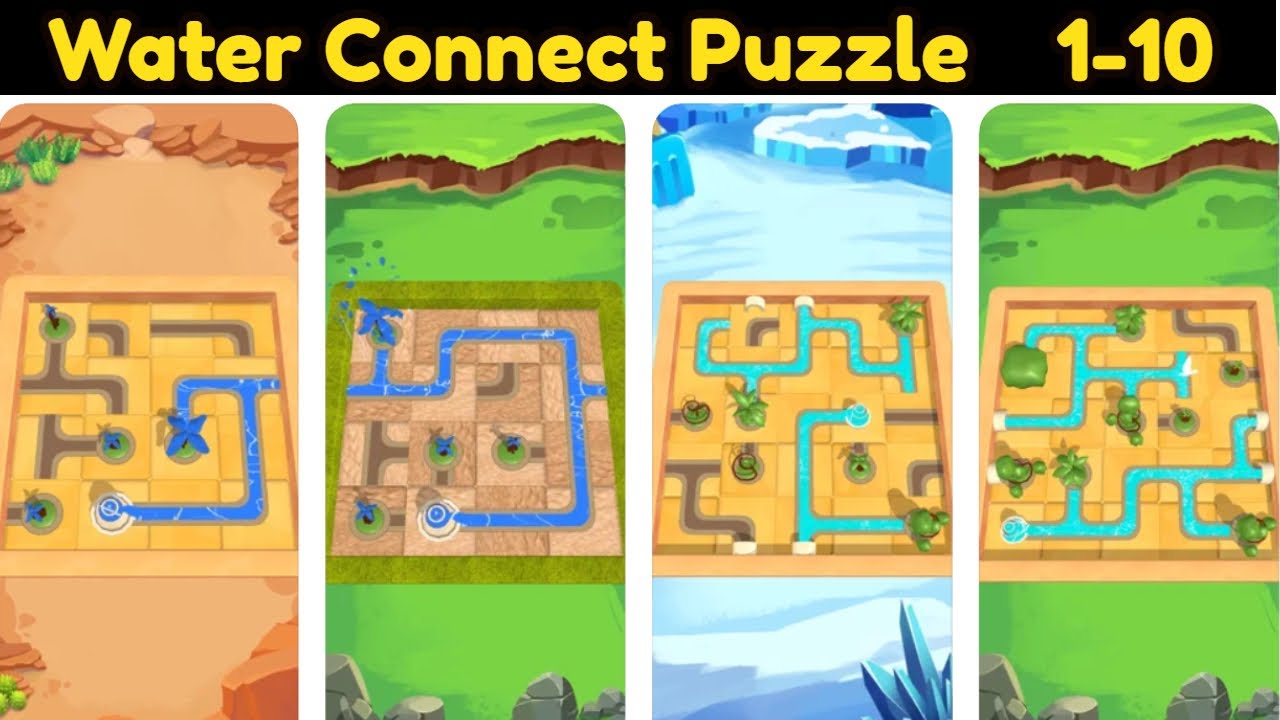 Water Connect Puzzle - Gameplay Walkthrough - Levels 1-20 - YouTube