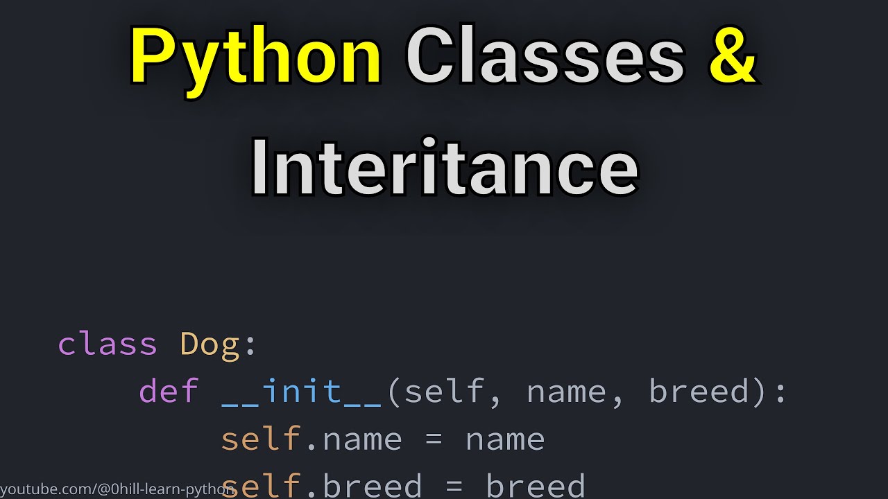 Object Oriented Programming In Python Classes Objects And 1105