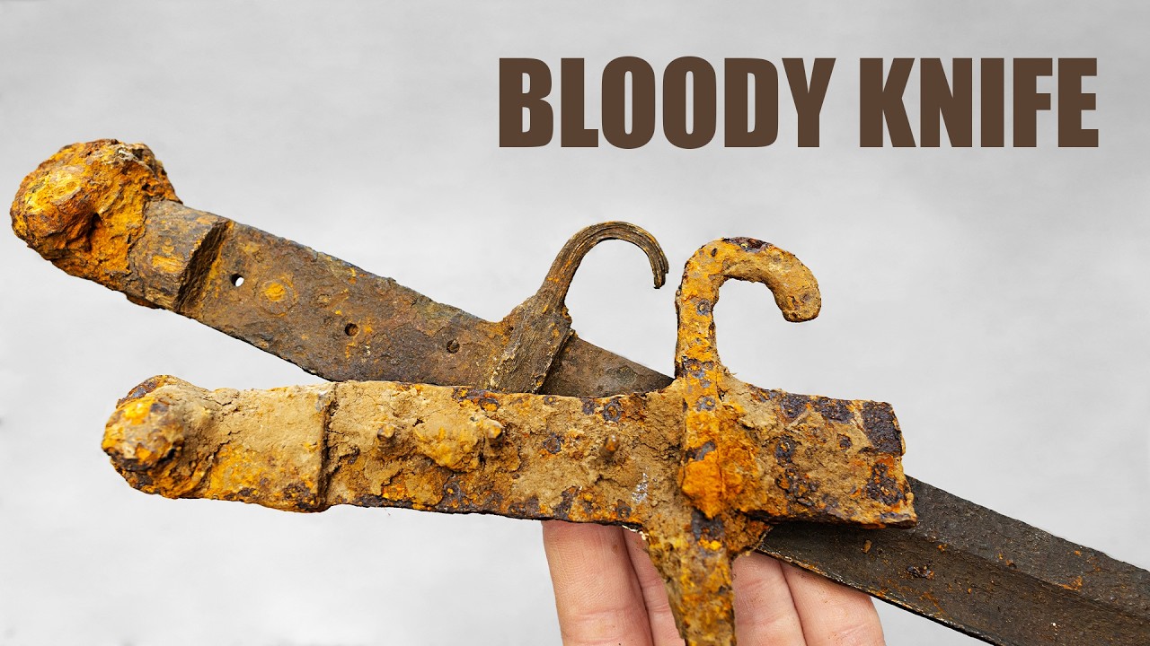 Giant Rusty Bayonet Restoration – A Forgotten Weapon Unearthed! ASMR ...