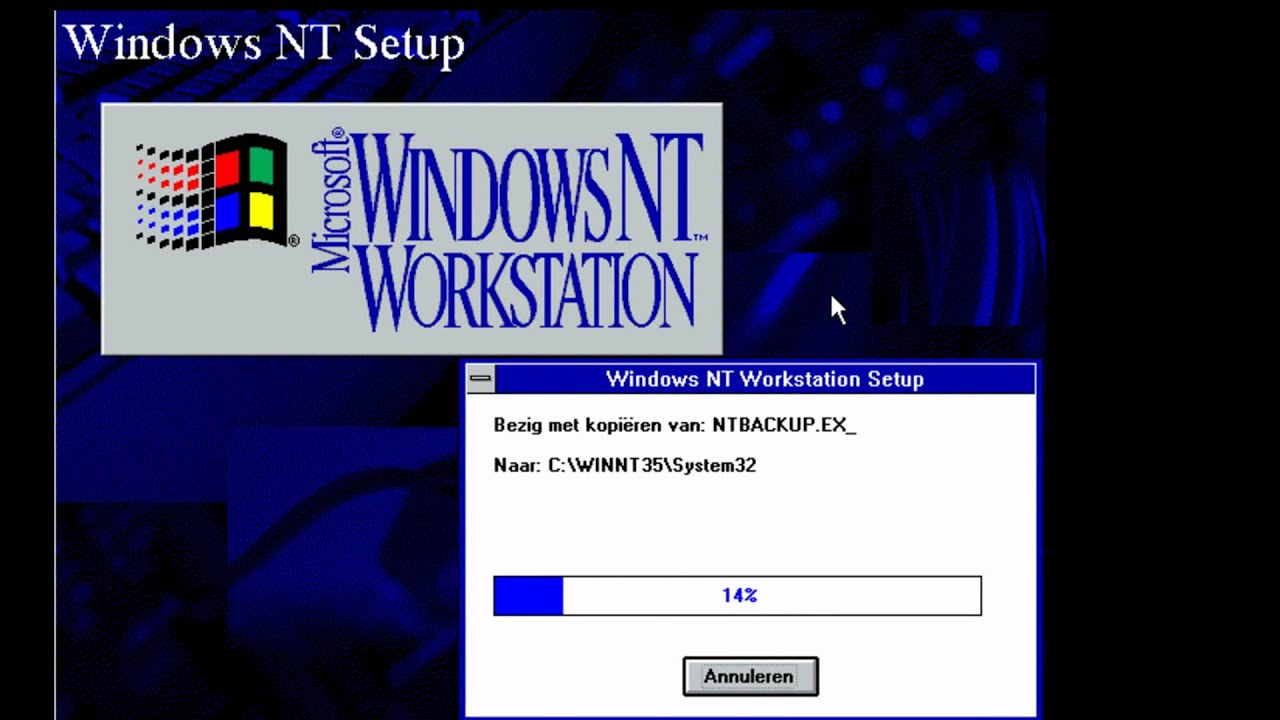 Windows nt install