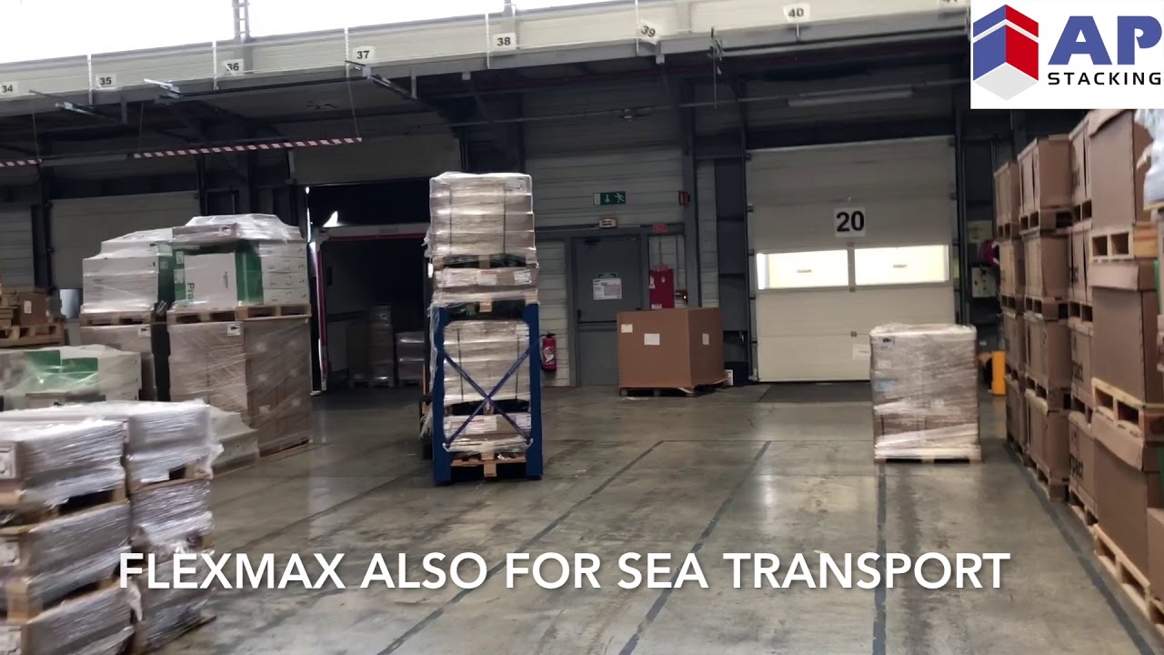 FlexMax stacking system increase trailer / container utilization - YouTube