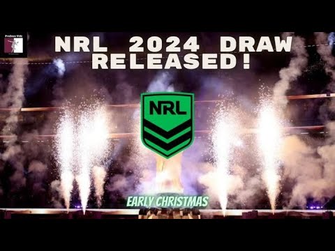 NRL 2024 DRAW LIVE REACTION ( Rd By Rd ) - YouTube
