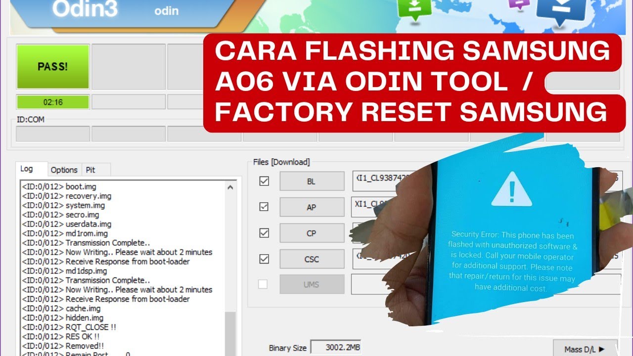 Cara Flashing Samsung galaxy A06 || Factory Reset Samsung galaxy A06 ...