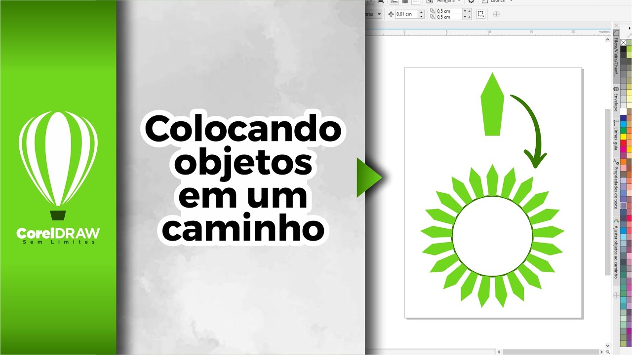 APRENDA A COLOCAR VÁRIOS OBJETOS EM VOLTA DE UM CIRCULO NO CORELDRAW ...