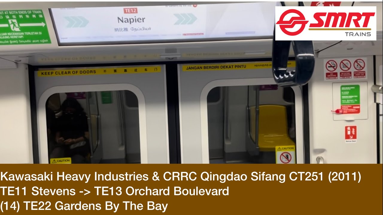 SMRT Trains [TEL] Kawasaki & CRRC Sifang CT251 [2011] - Stevens to ...