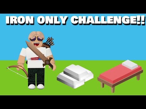 IRON ONLY CHALLENGE (Roblox Bedwars) - YouTube