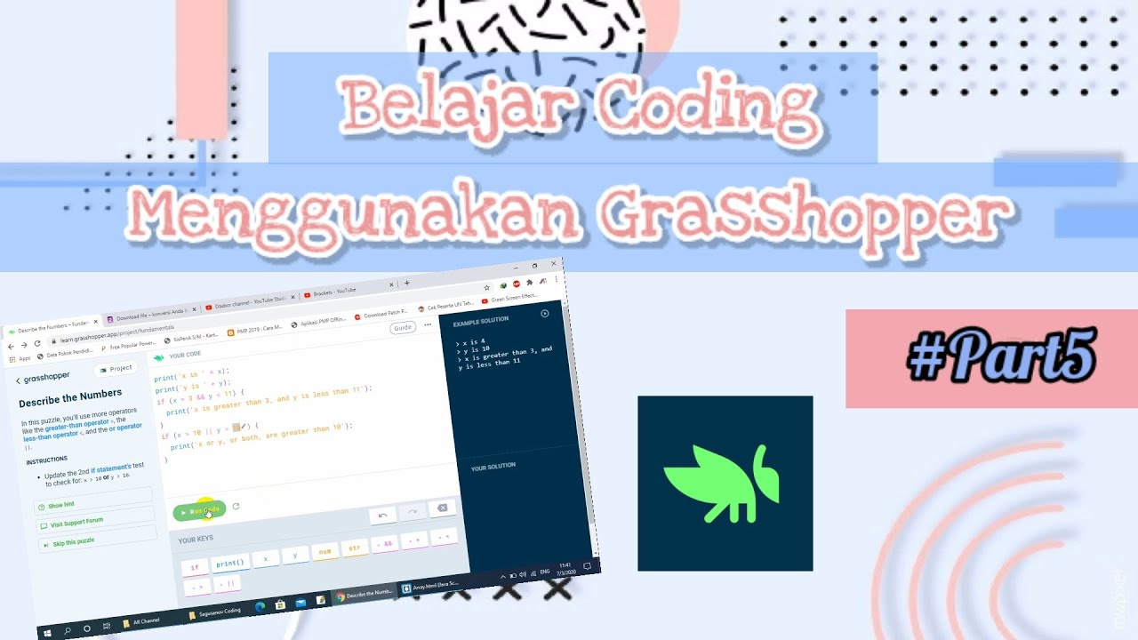 Belajar Coding Menggunakan Grasshopper Part 5 Operator Youtube