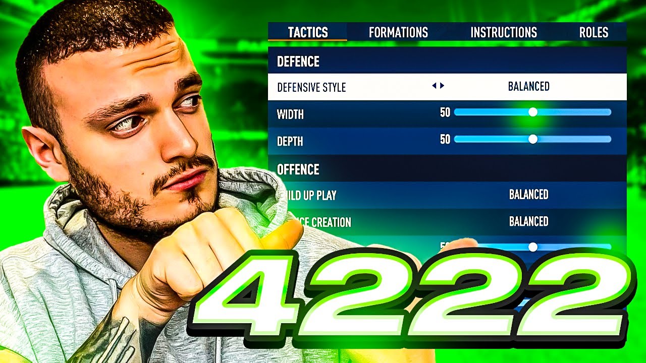 4222 = WINS BEST FIFA 23 CUSTOM TACTICS + FORMATION 🔥 - YouTube