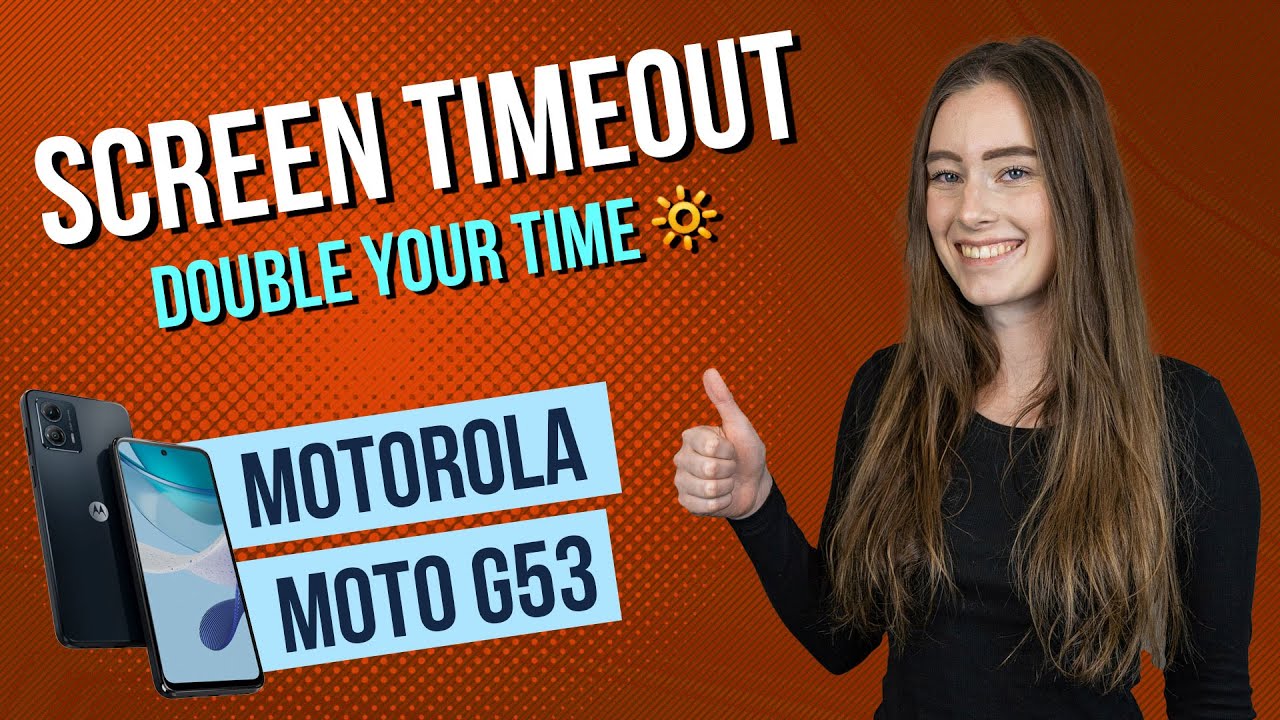Motorola moto g53 - How to change Screen Timeout • 📱 • 🔆 • ⏱ • Tutorial - YouTube