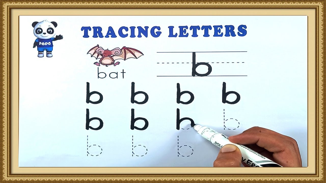 Tracing | Tracing Letter B | Practice Writing Letter B | Kids Learning ...