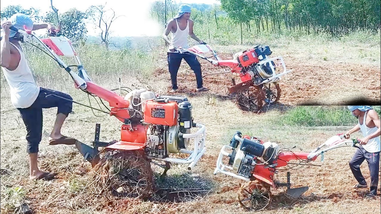 Power Weeder Wheel | Single Side Plough | Agriculture Video - YouTube
