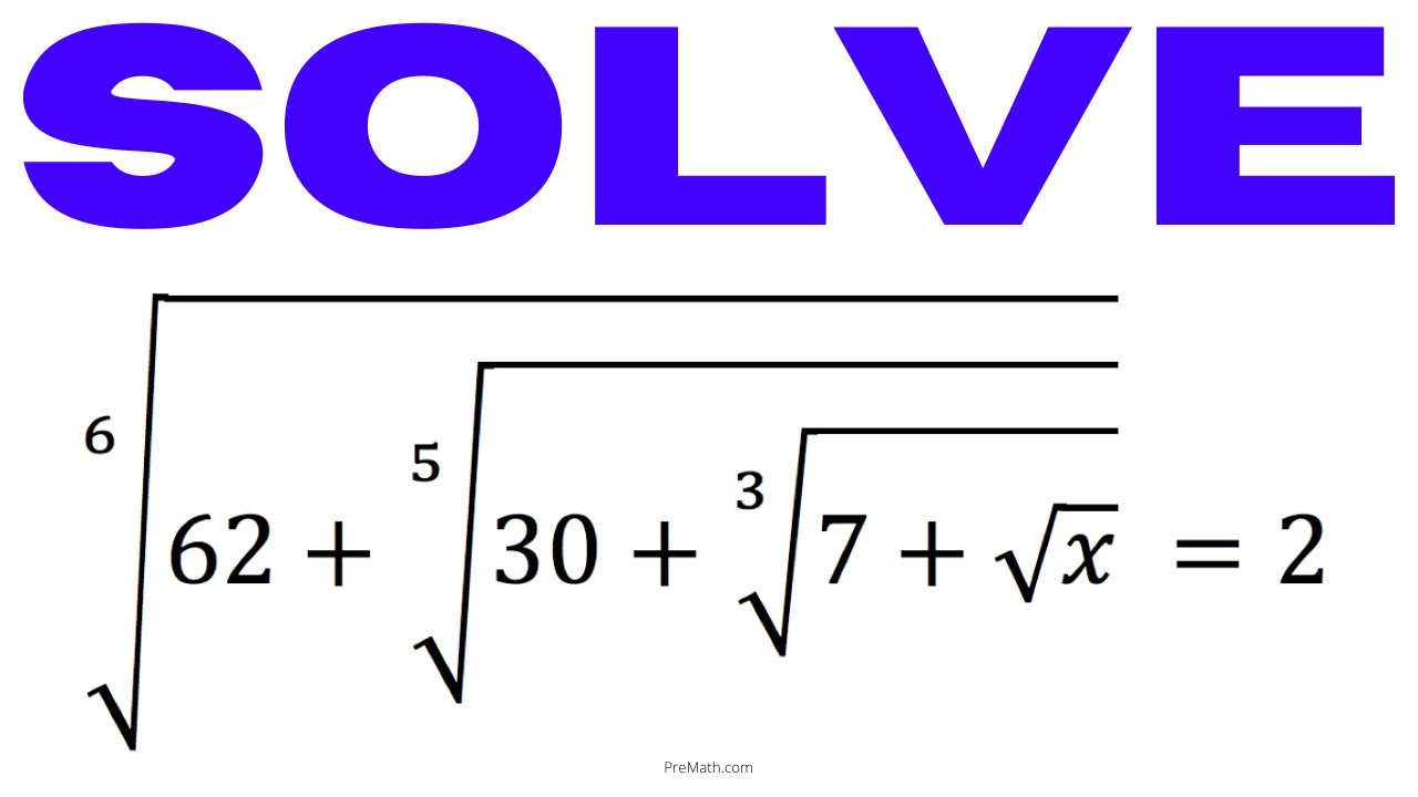Solve this 6th Root Radical Equation | Fast & Easy Tutorial - YouTube